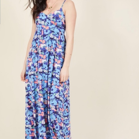 Modcloth | Dresses | Modcloth Maxi Floral Print | Poshmark